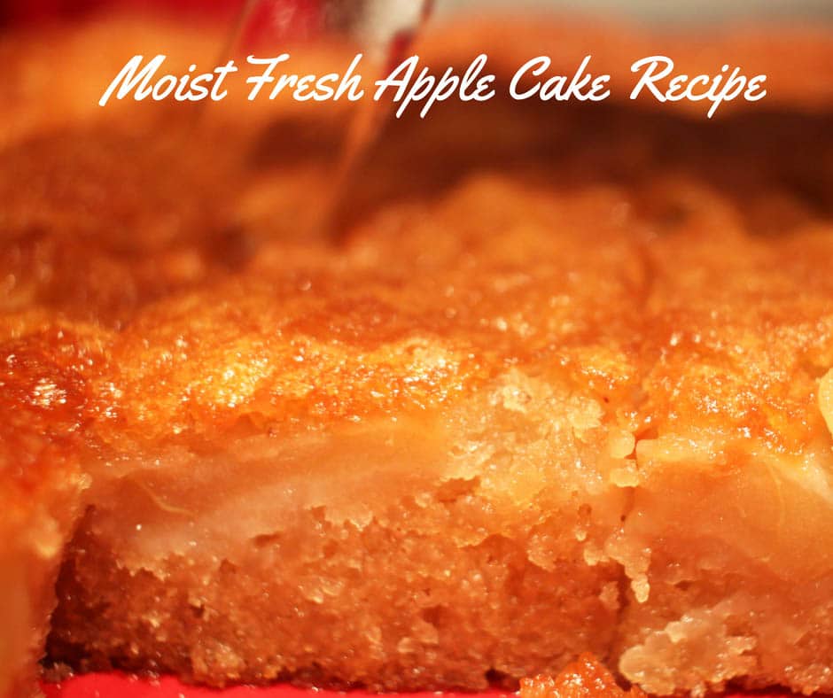 Moist Fresh Apple Cinnamon Cake Eggless 