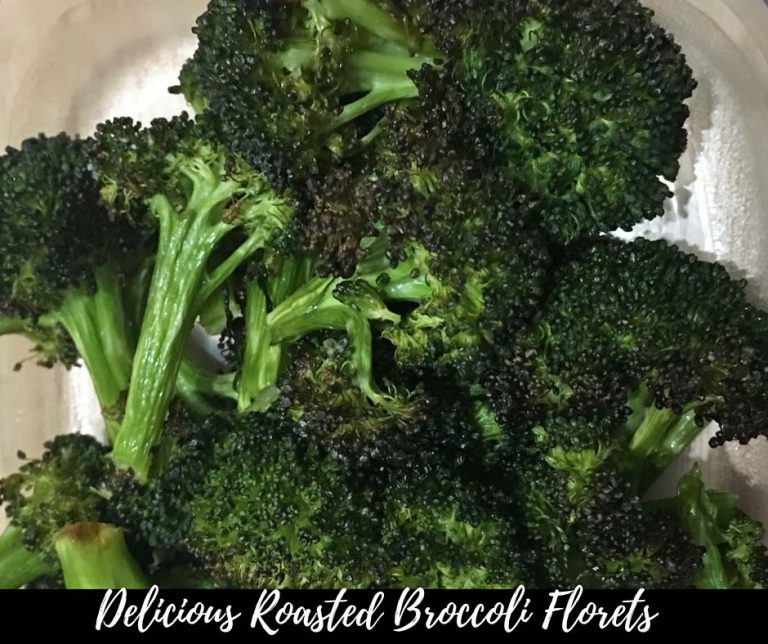 Oven Roasted Fresh Broccoli - Easy Baked Broccoli Florets