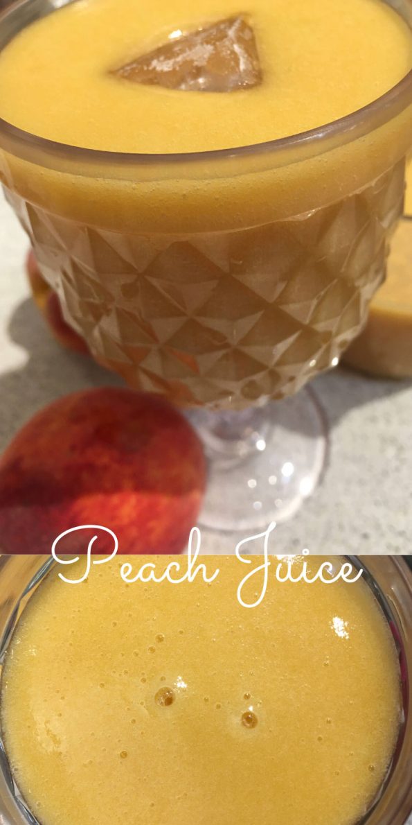 Peach Nectar Juice - Homemade Fresh Juice From Ripe Peaches