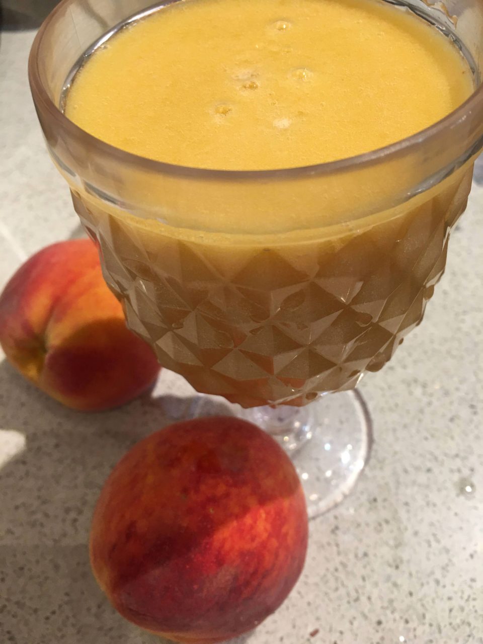 Peach Nectar Juice - Homemade Fresh Juice From Ripe Peaches