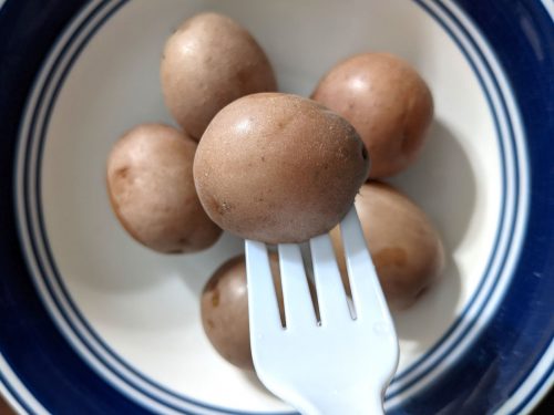 Boiled Mini Red Potatoes (Small Baby Potatoes) In Instant Pot