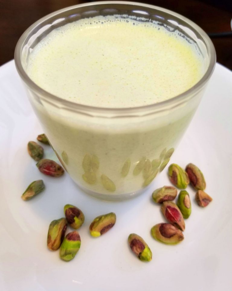 Pistachio Milkshake - Refreshing Green Pistachio Drink For Holidays