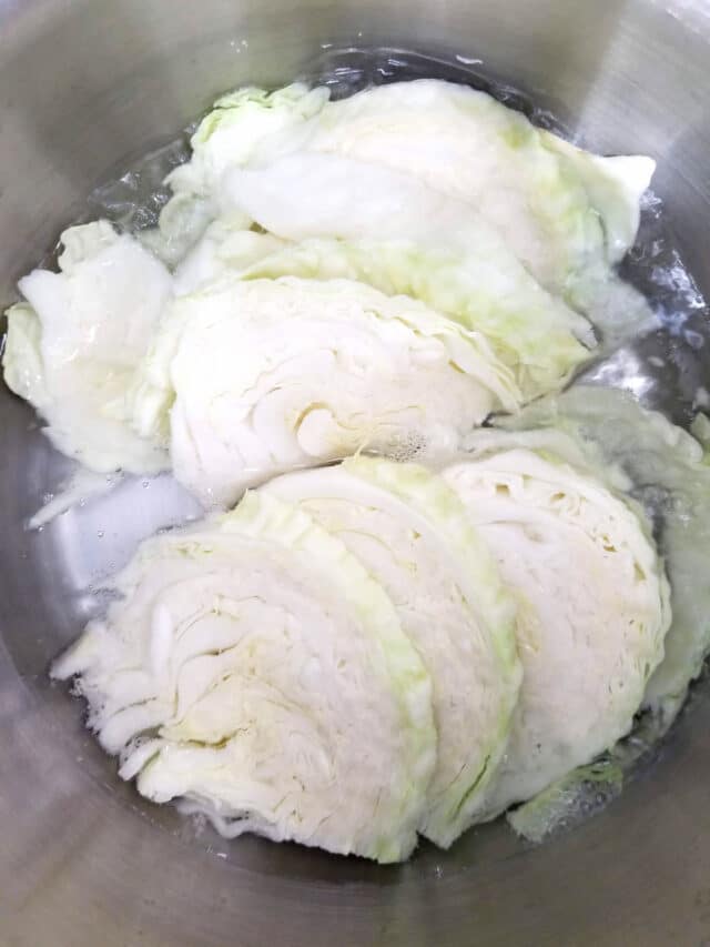Boiled Cabbage - Seasoned Buttery Tender Cabbage