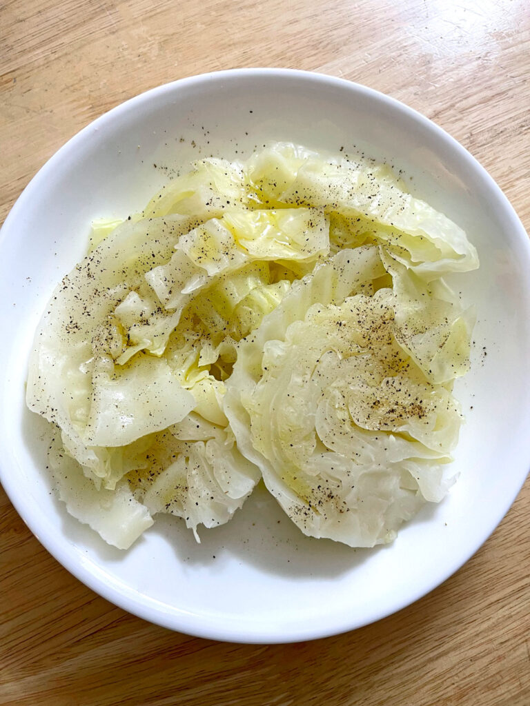 Boiled Cabbage - Seasoned Buttery Tender Cabbage