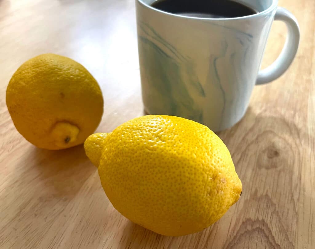 Lemon Coffee - Instant Hot Black Coffee With Lemon Juice, Honey