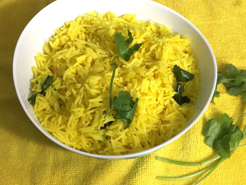 Instant Pot Yellow Rice With Turmeric Spice