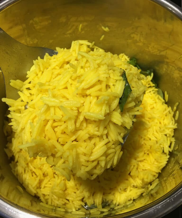 Instant Pot Yellow Rice With Turmeric Spice