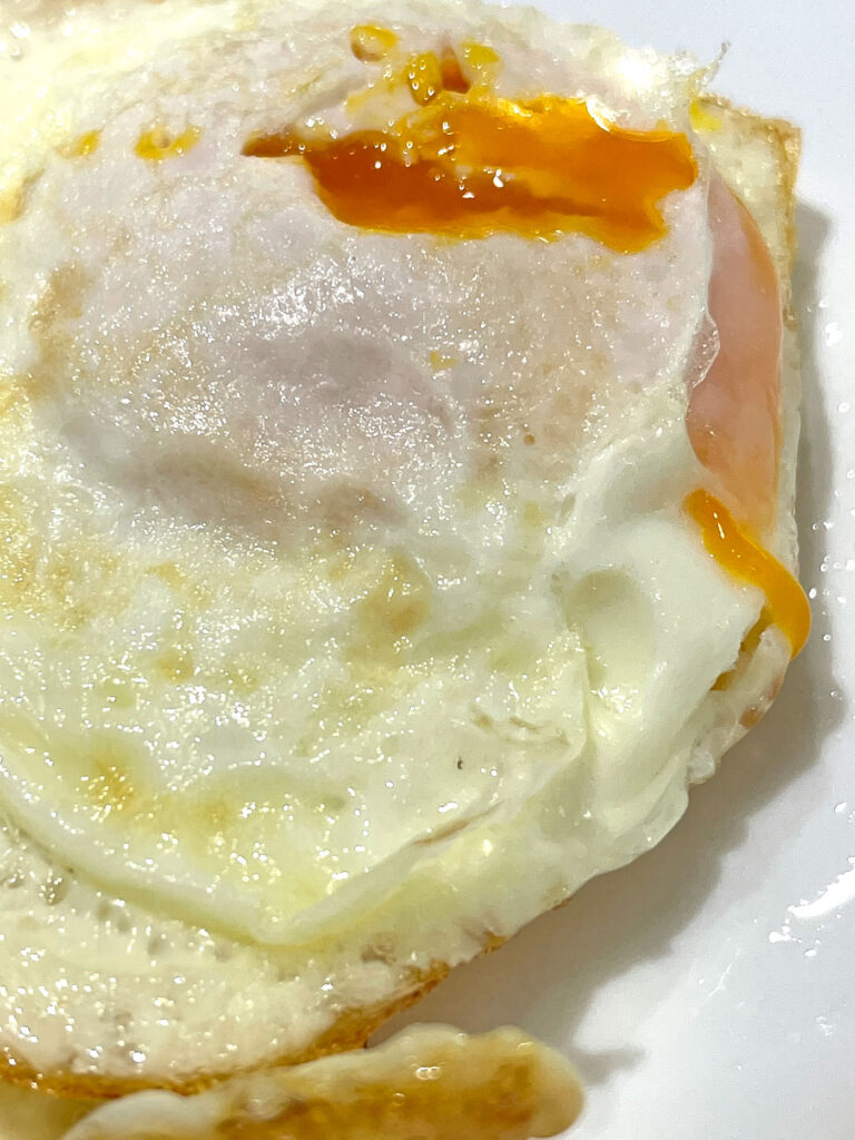 Jammy Over Medium Fried Eggs For Breakfast
