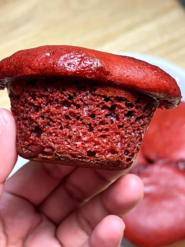 Red Velvet Cake Mix Muffins - 3 Ingredients