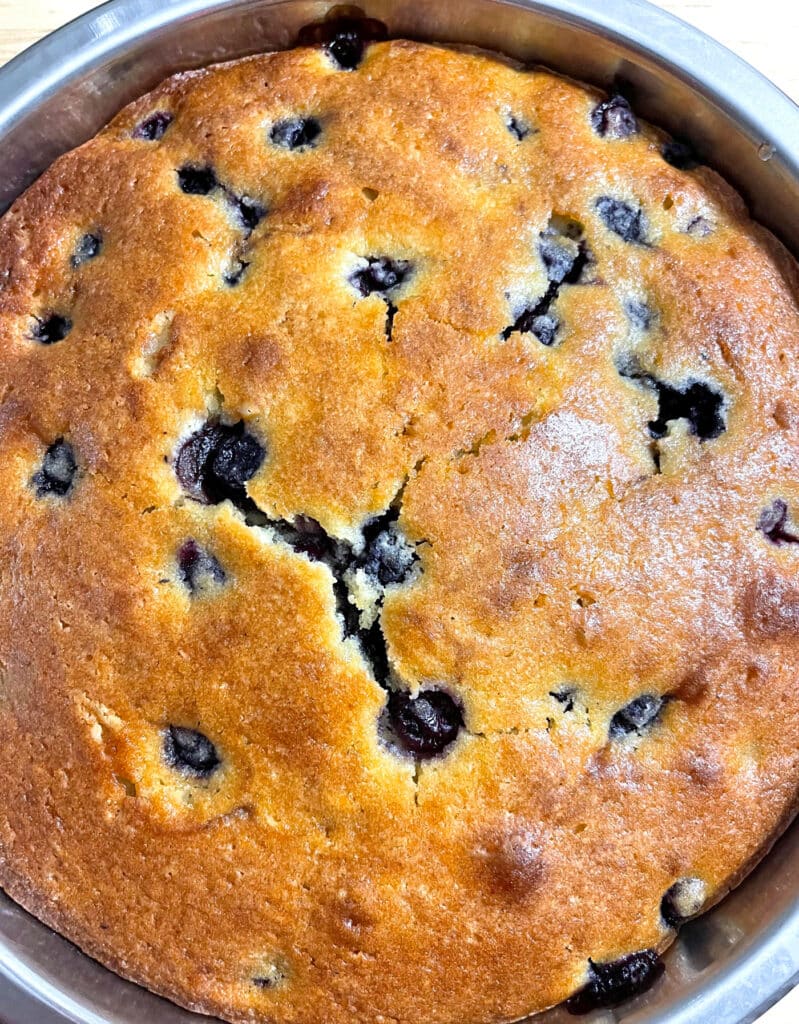 Easy Moist Lemon Blueberry Cake With Frozen Blueberries