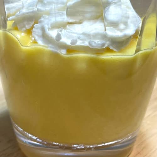 Mango Vanilla Mousse Without Gelatin (Easy Dessert In Blender)