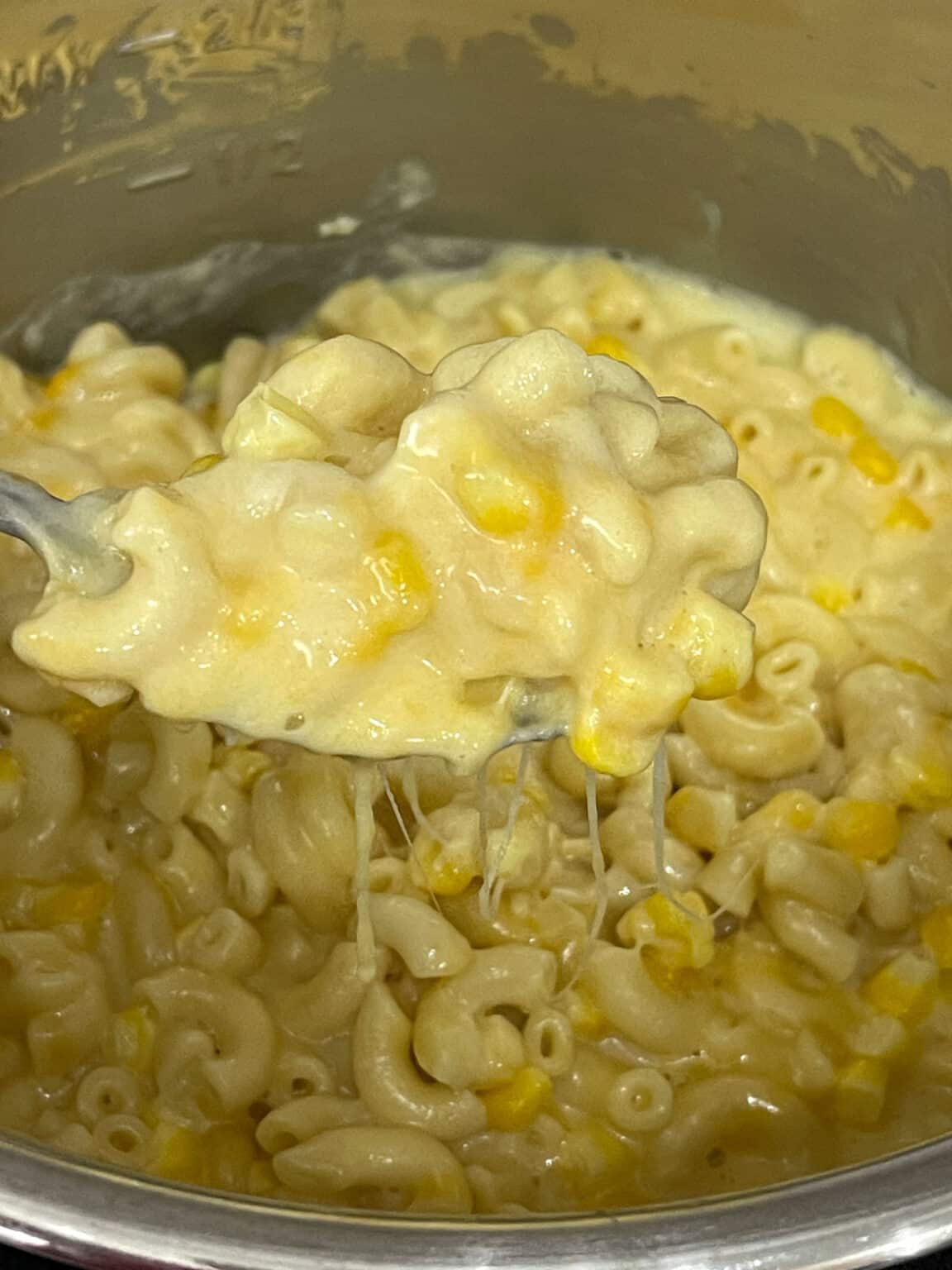 Corn Mac And Cheese - Instant Pot Macaroni Corn Casserole