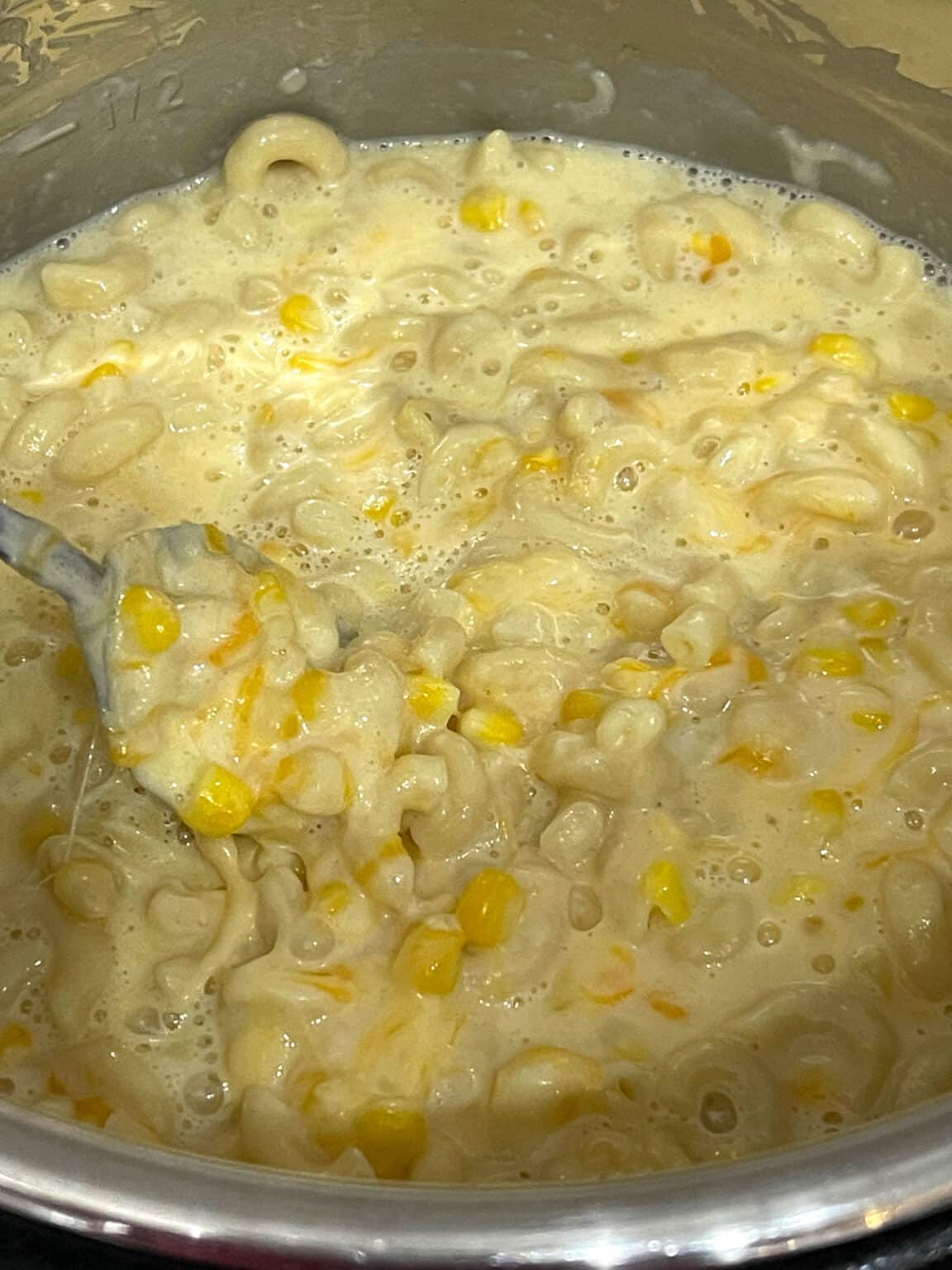 Corn Mac And Cheese - Instant Pot Macaroni Corn Casserole