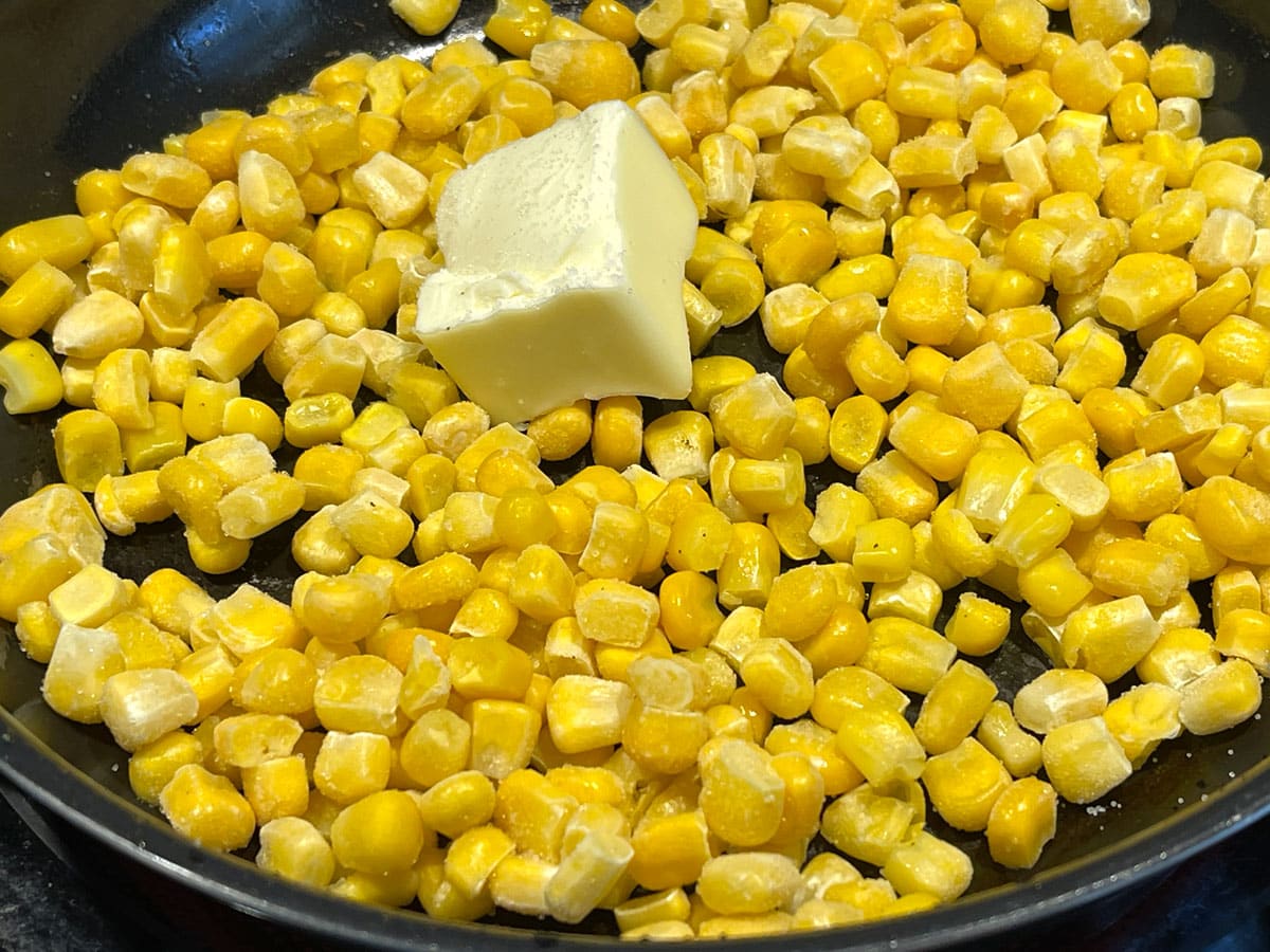 How To Cook Frozen Corn Kernels - Buttered Stir Fried Corn